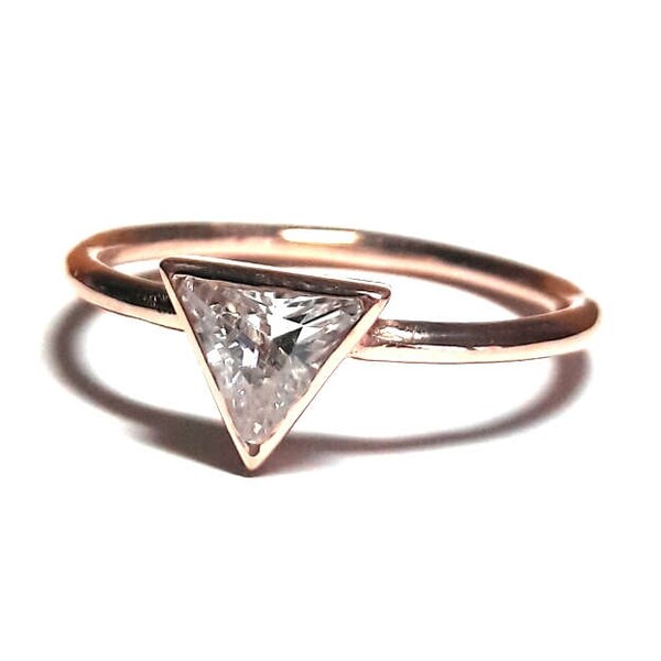 Trillion Ring - Etsy