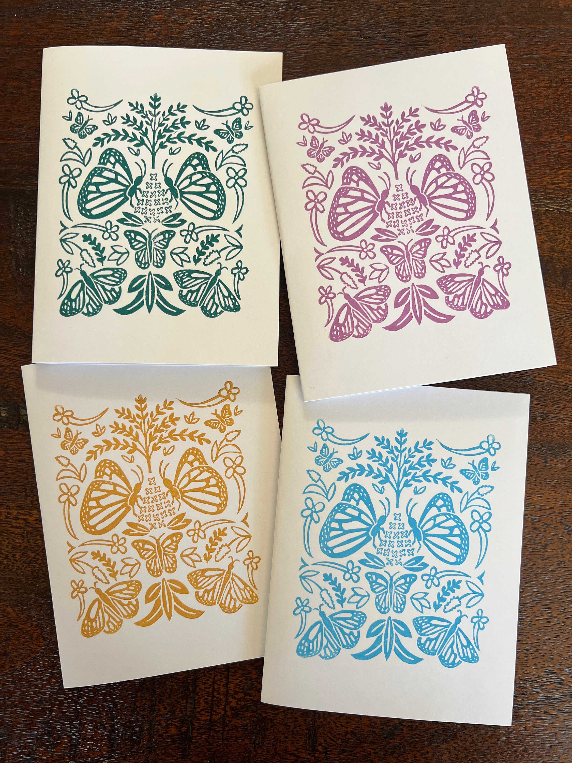 Monarch Butterfly Print Card - Etsy