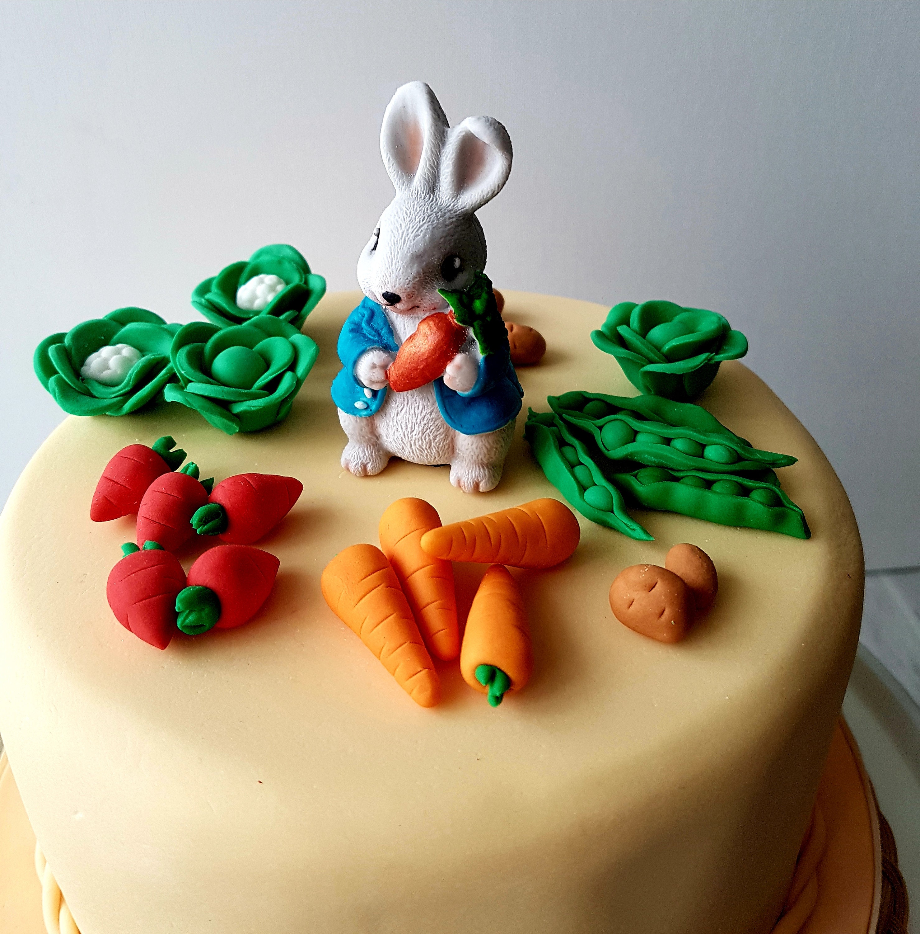 Peter Rabbit and Vegetables Theme Sugar Decorations for Cake/cupcake ...