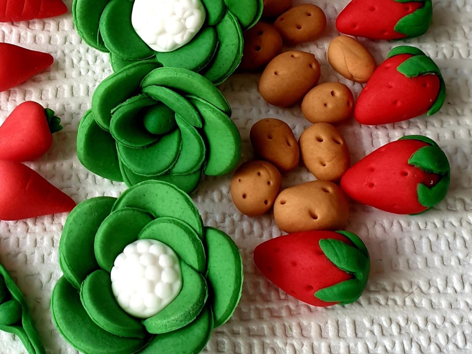 Fondant Vegetables for Cake/cupcake Peter Rabbit Theme Style - Etsy