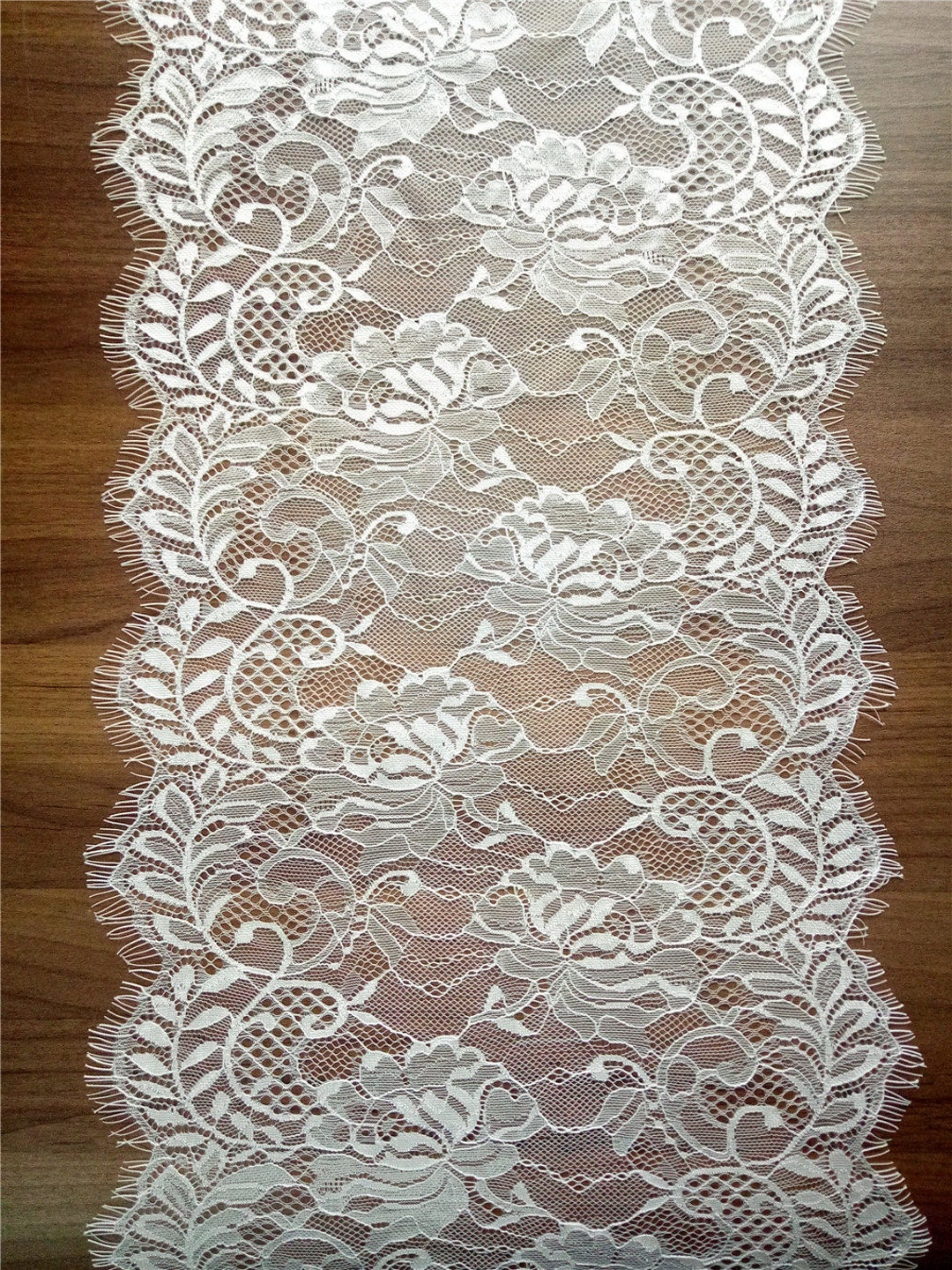 White Lace Table Runner , Lace Table Topper, Lace Table Overlay ...