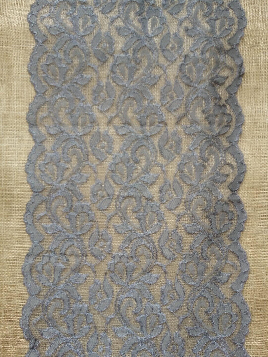 Gray Table Runner, Gray Table Runner Wedding, 9"/22cm Wide, Gray Table ...