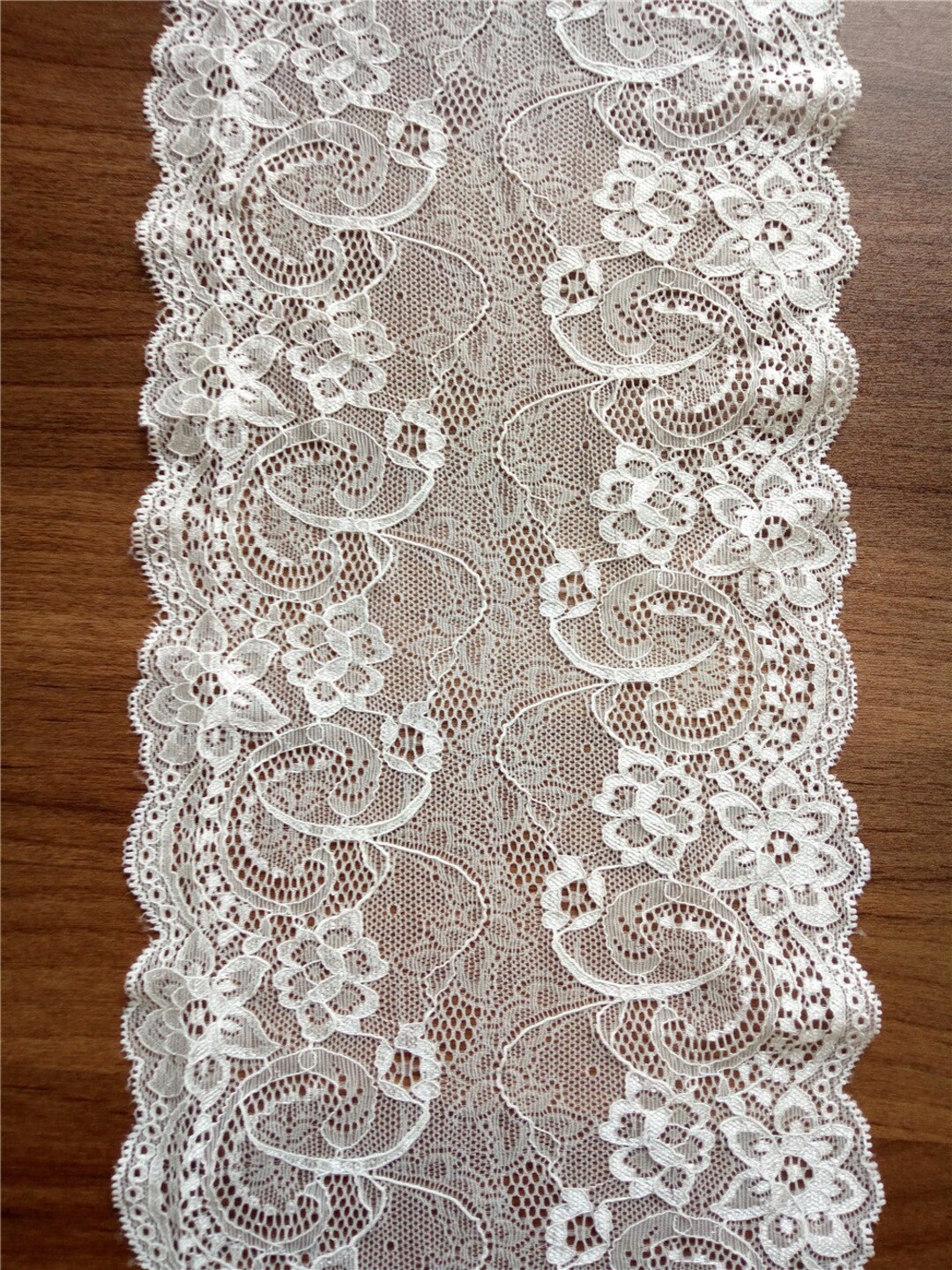 White Table Runners, 7" , Wedding Runners, Lace Table Runner, Table ...
