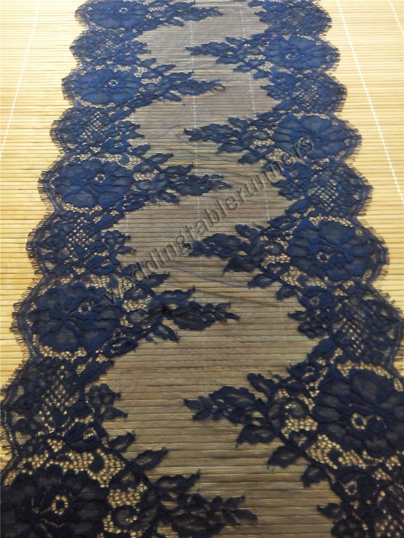 Navy Lace Table Runner, Navy Wedding , Navy Table Runner, Table Decor ...