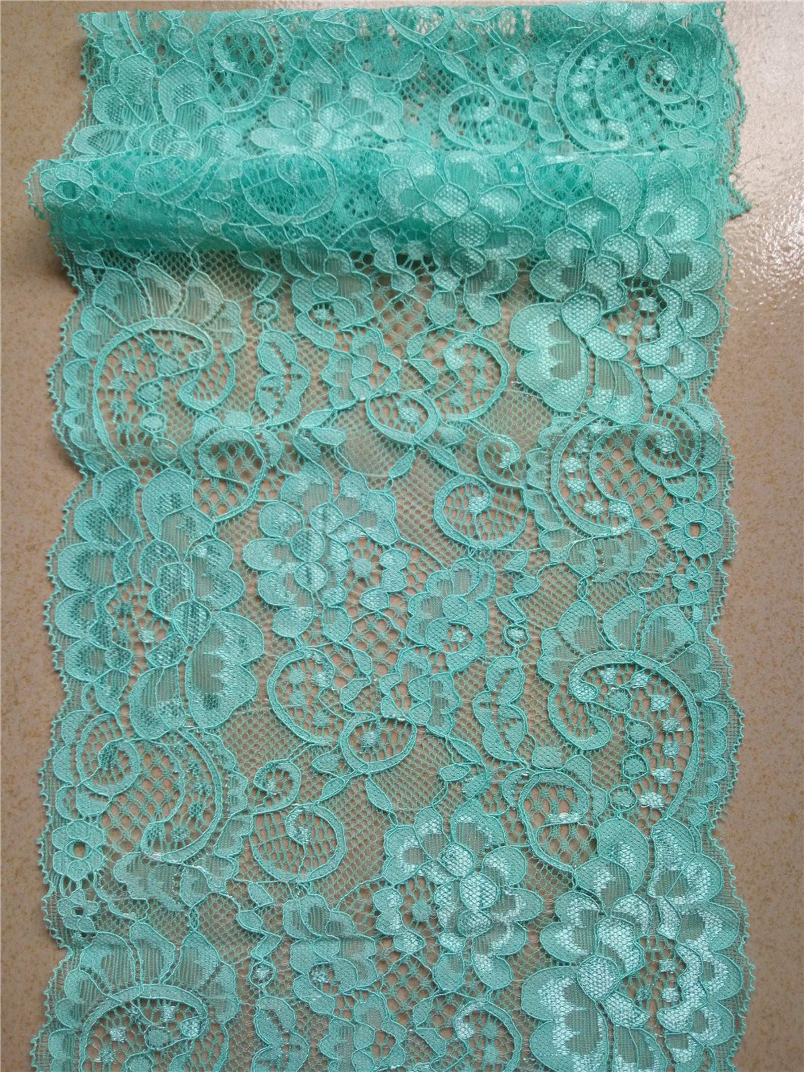 Turquoise Lace Runner 7 Wedding Table Runner Lace - Etsy