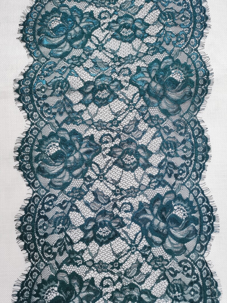 Wedding Lace Table Runner 12 Wide 7ft to 10ft Teal Green | Etsy