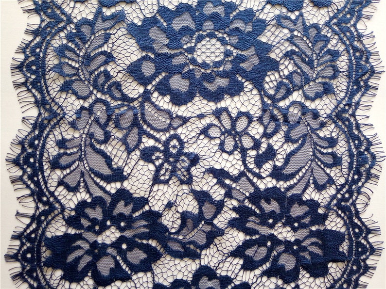 Navy Lace Runner, 10" Wide , Lace Table Runner, Wedding Table Runners ...