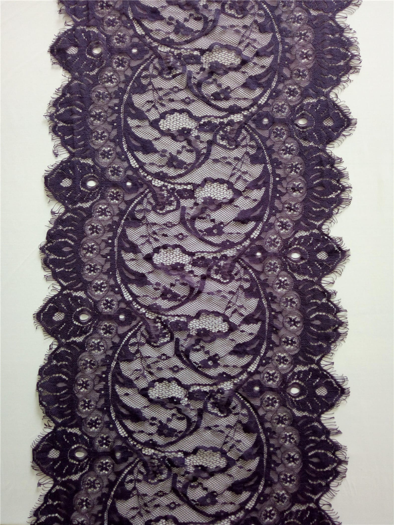 10ft Purple Lace Runner 13 lace Table Runner Wedding | Etsy