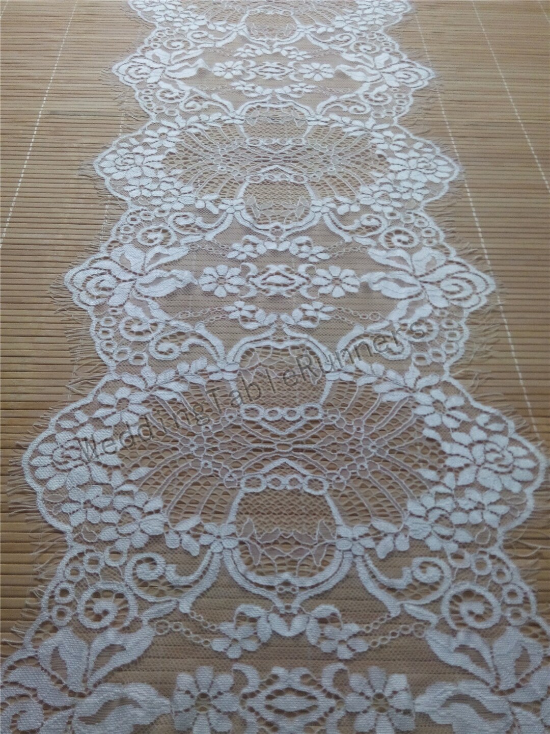 Ivory Lace Table Runner 11" Wedding Runners Wedding Table Runners Lace ...