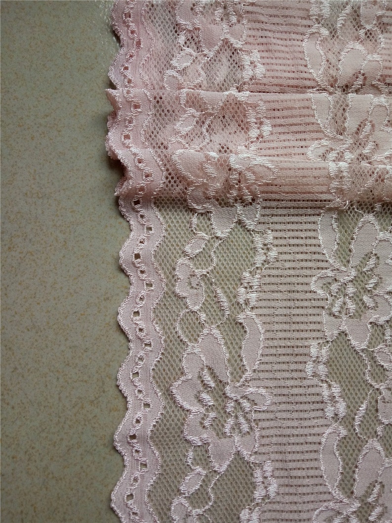 Blush Pink Lace Runner 8-1/2 wedding Table Runner - Etsy