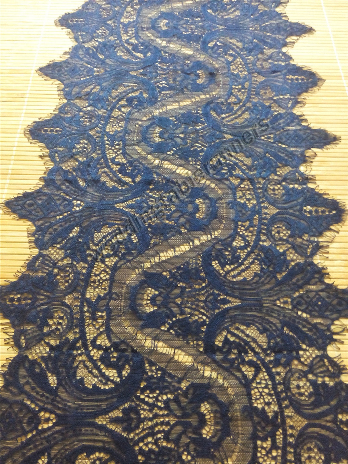 Navy Lace Table Runner, Lace Table Runner, Table Decor, Wedding Decor ...
