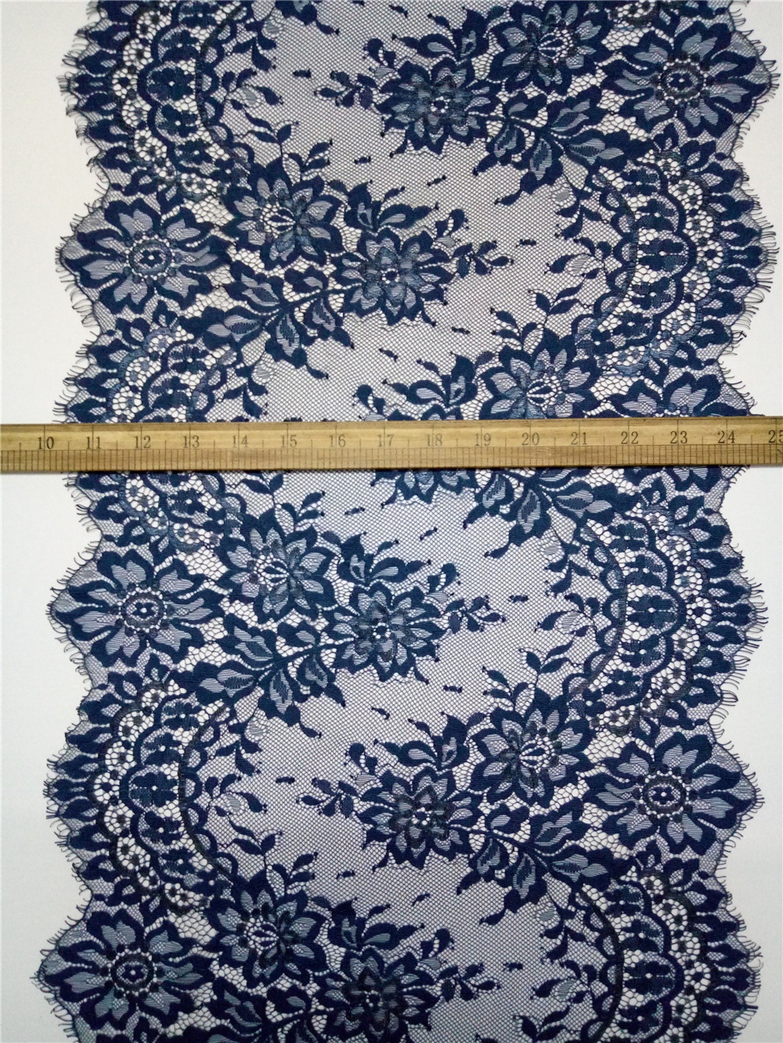 Navy Lace Runner, 15" Wide , Lace Table Runner, Wedding Table Runners ...