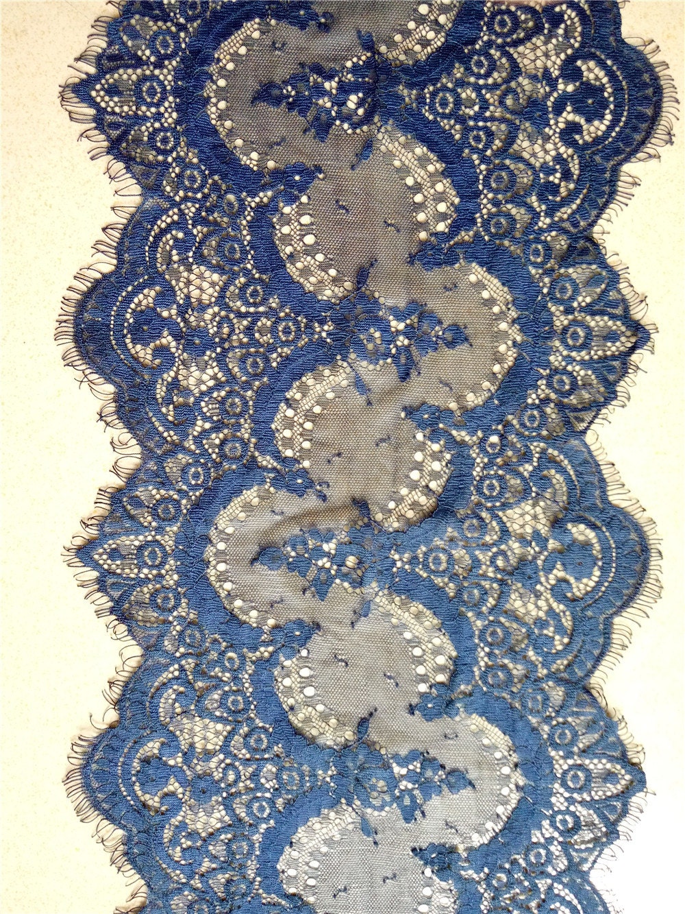 6ft Navy Lace Runner 9-1/2 lace Table Runner Wedding - Etsy