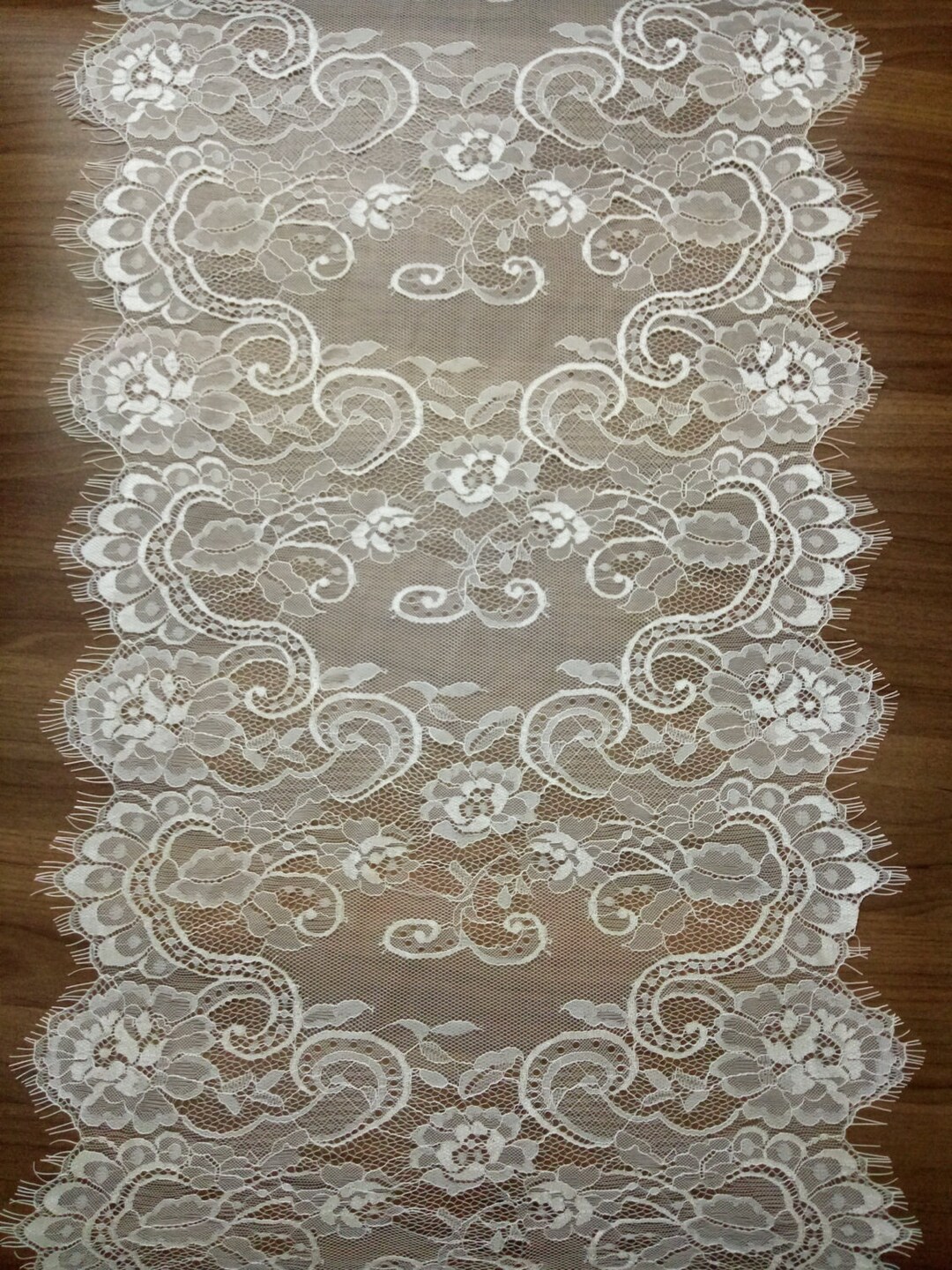 Extra Wide Table Runner/ivory Lace Table Runner/ivory Wedding/lace ...