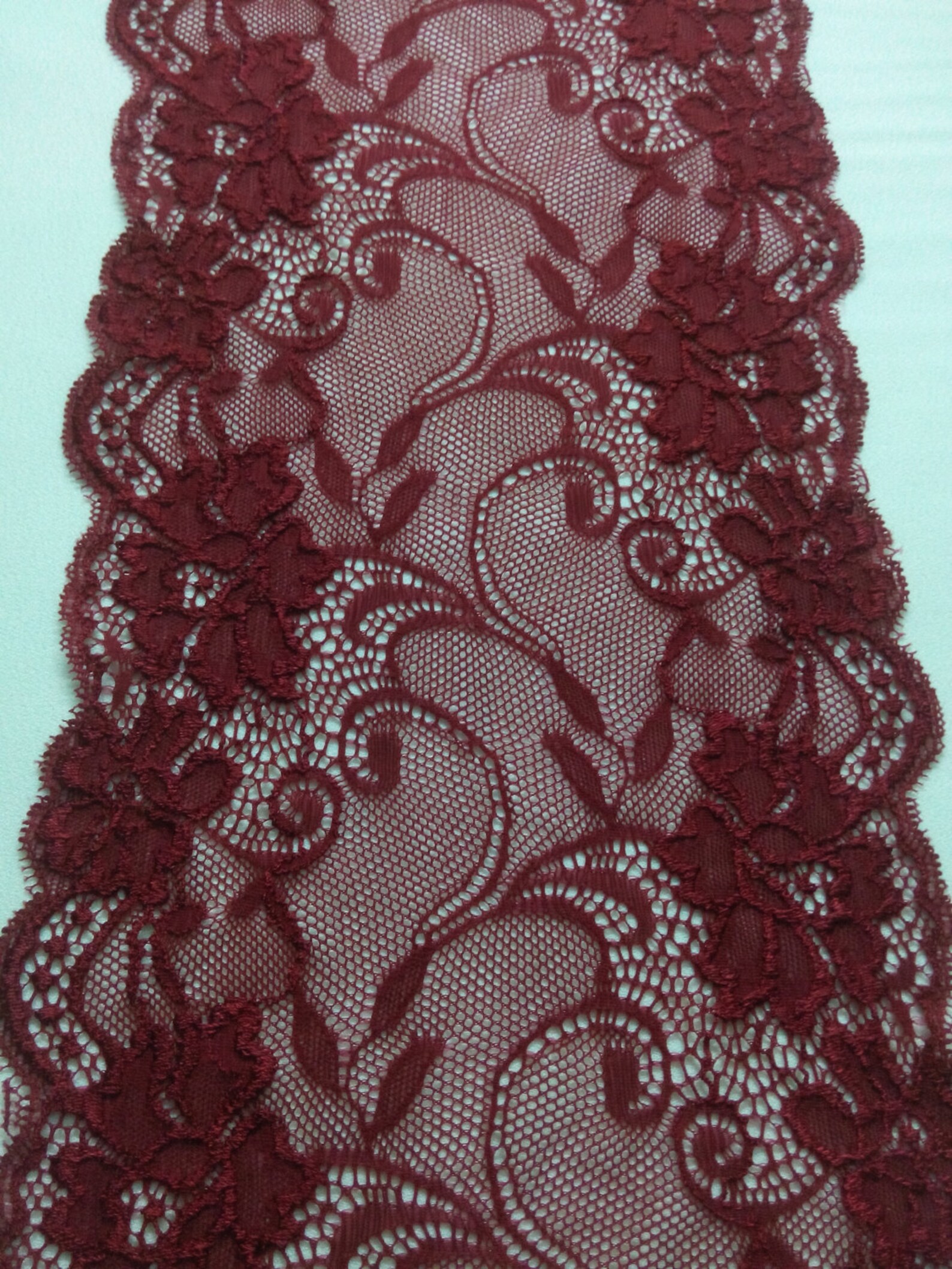 Wine Red Lace Table Runner 7 wine Red Lace Runner - Etsy