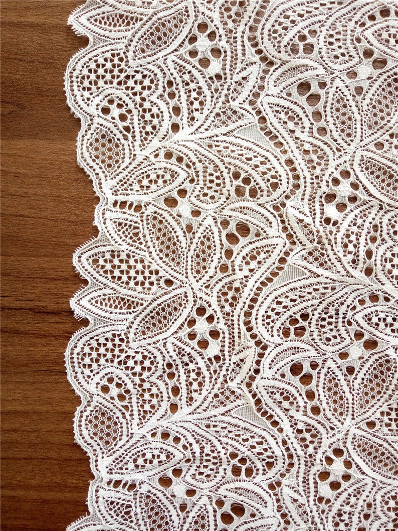 Ivory Lace Table Runner 7 Wide Rustic Decor Wedding | Etsy