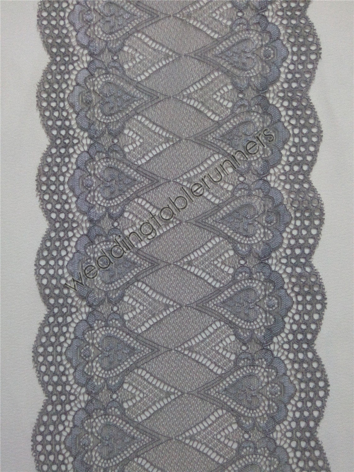 Grey Table Runner 7 Inch Wide Wedding Table Runner - Etsy