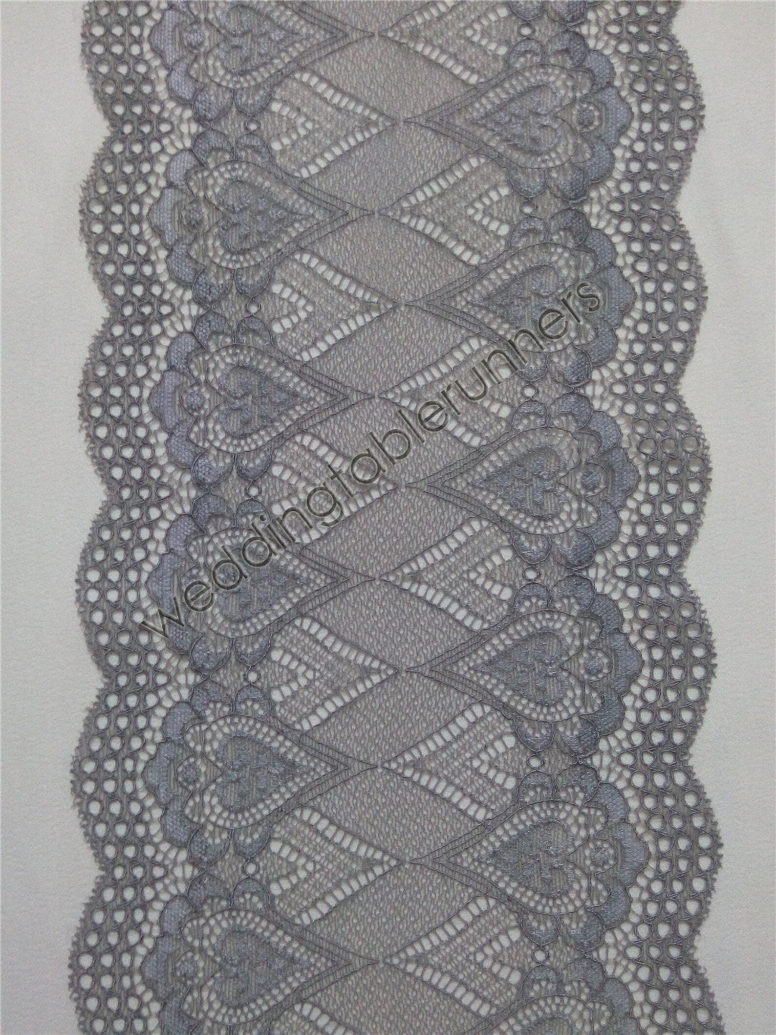 Grey Table Runner 7 Inch Wide Wedding Table Runner - Etsy