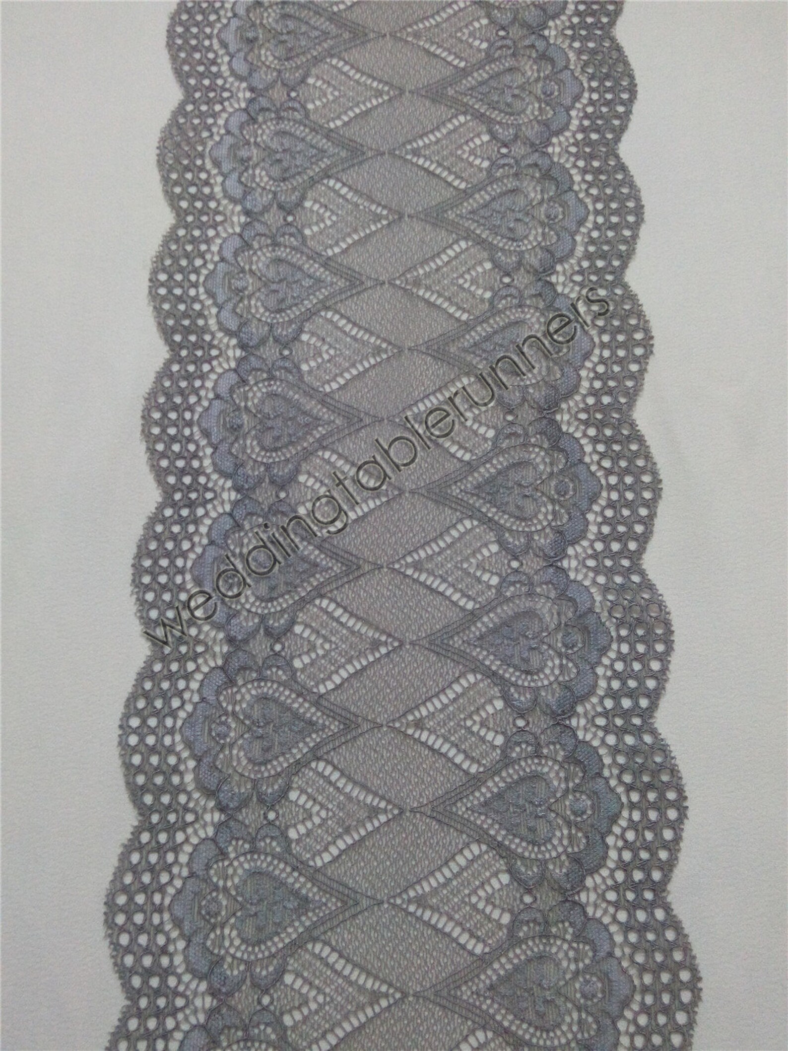 Grey Table Runner 7 Inch Wide Wedding Table Runner - Etsy