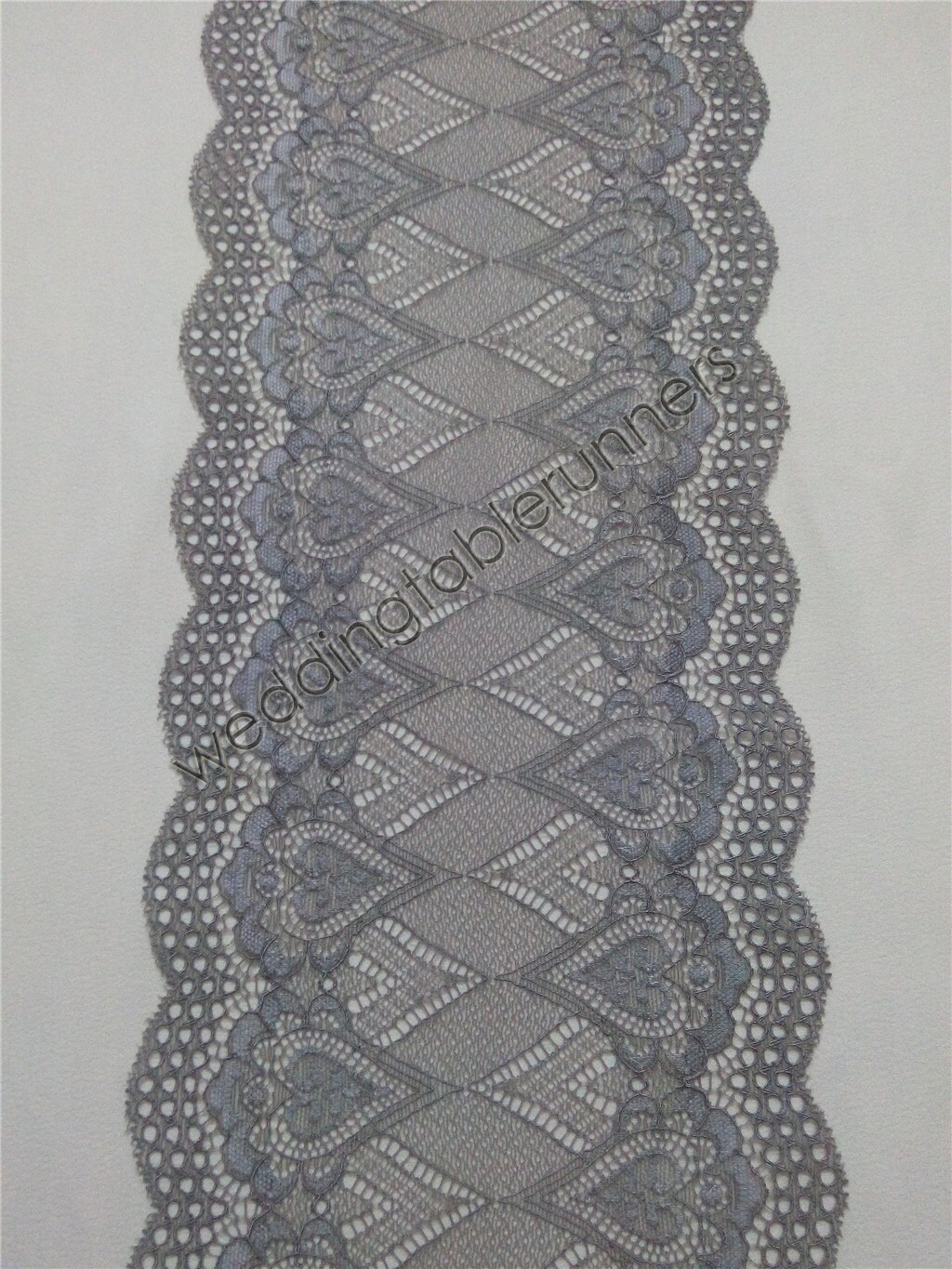 Grey Table Runner 7 Inch Wide Wedding Table Runner - Etsy