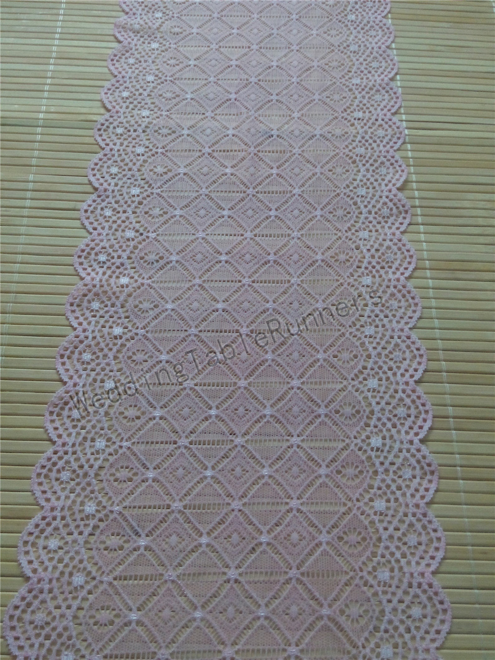 Pink Lace Table Runner 7 Wedding Table Runner Black | Etsy