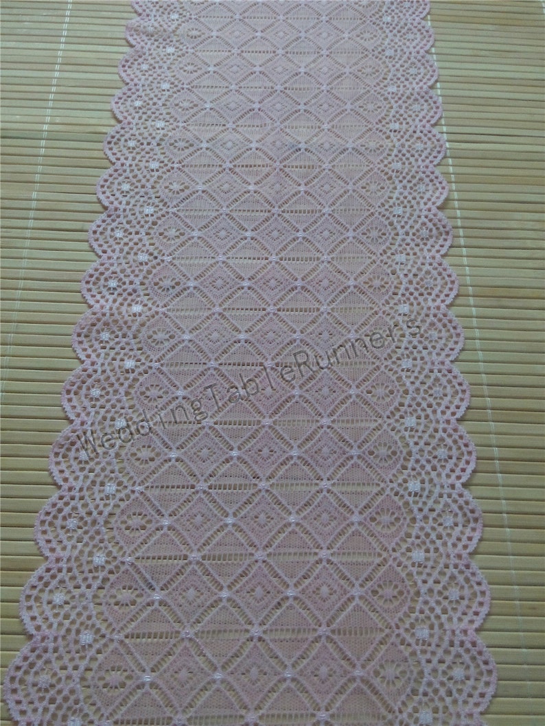 Pink Lace Table Runner 7 Wedding Table Runner Black | Etsy