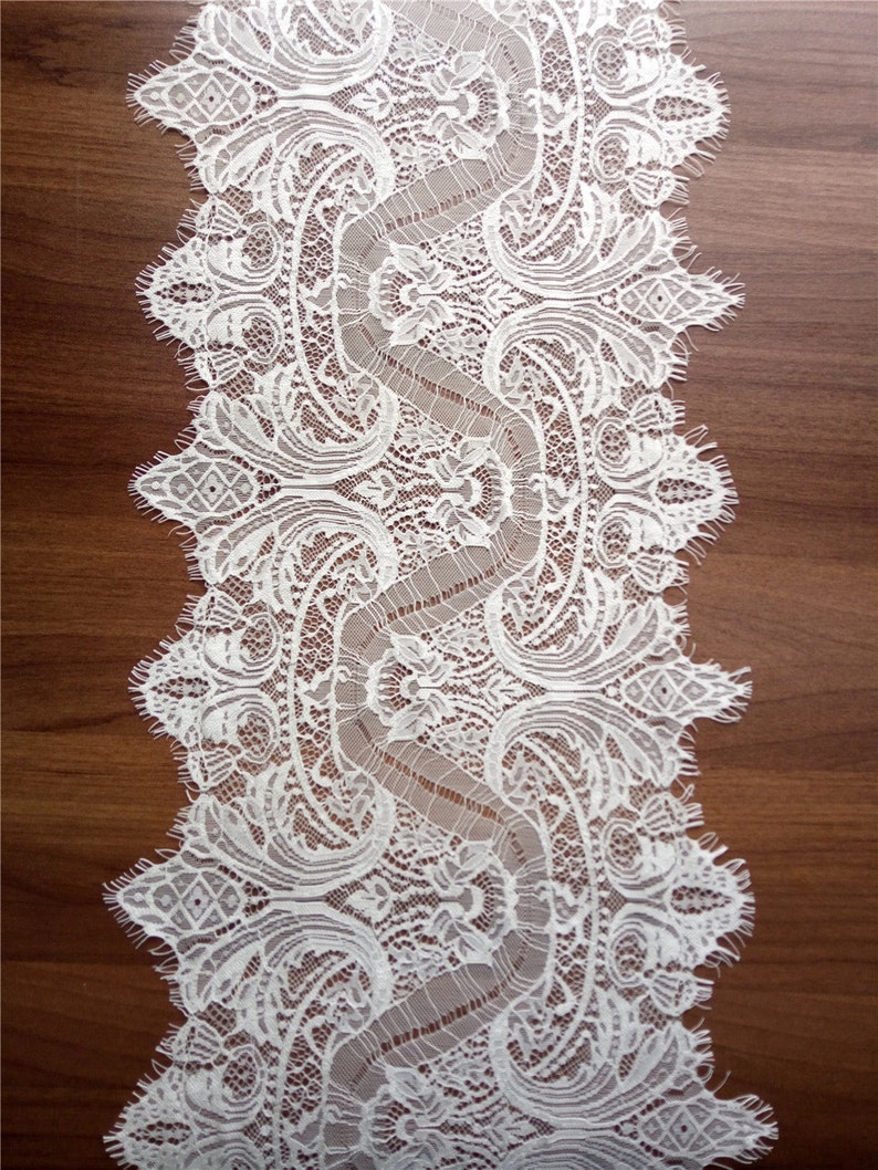 7ft-10ft Lace Table Runner, 11" , Lace Table Runner, Wedding Table ...