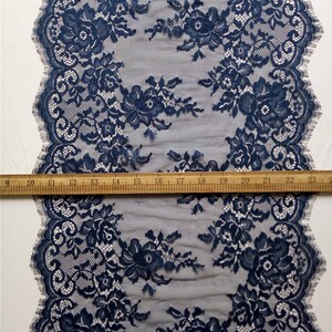 Navy Lace Runner, Navy Blue Lace Runner, 13" Wide, Wedding Table ...