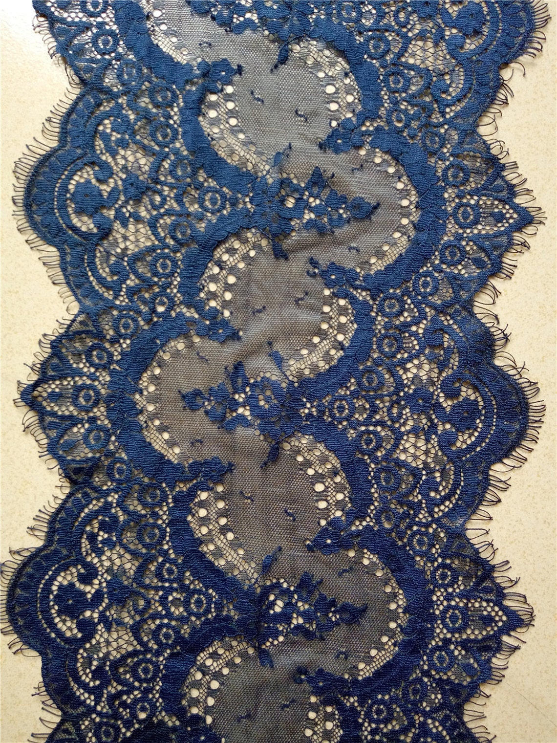 6ft Navy Lace Runner 9-1/2 lace Table Runner Wedding - Etsy