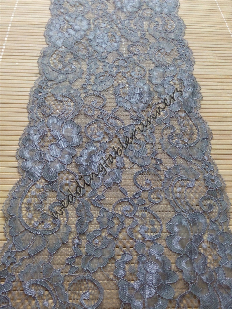 Grey Table Runner 7/18cm Wide Wedding Table Runner - Etsy