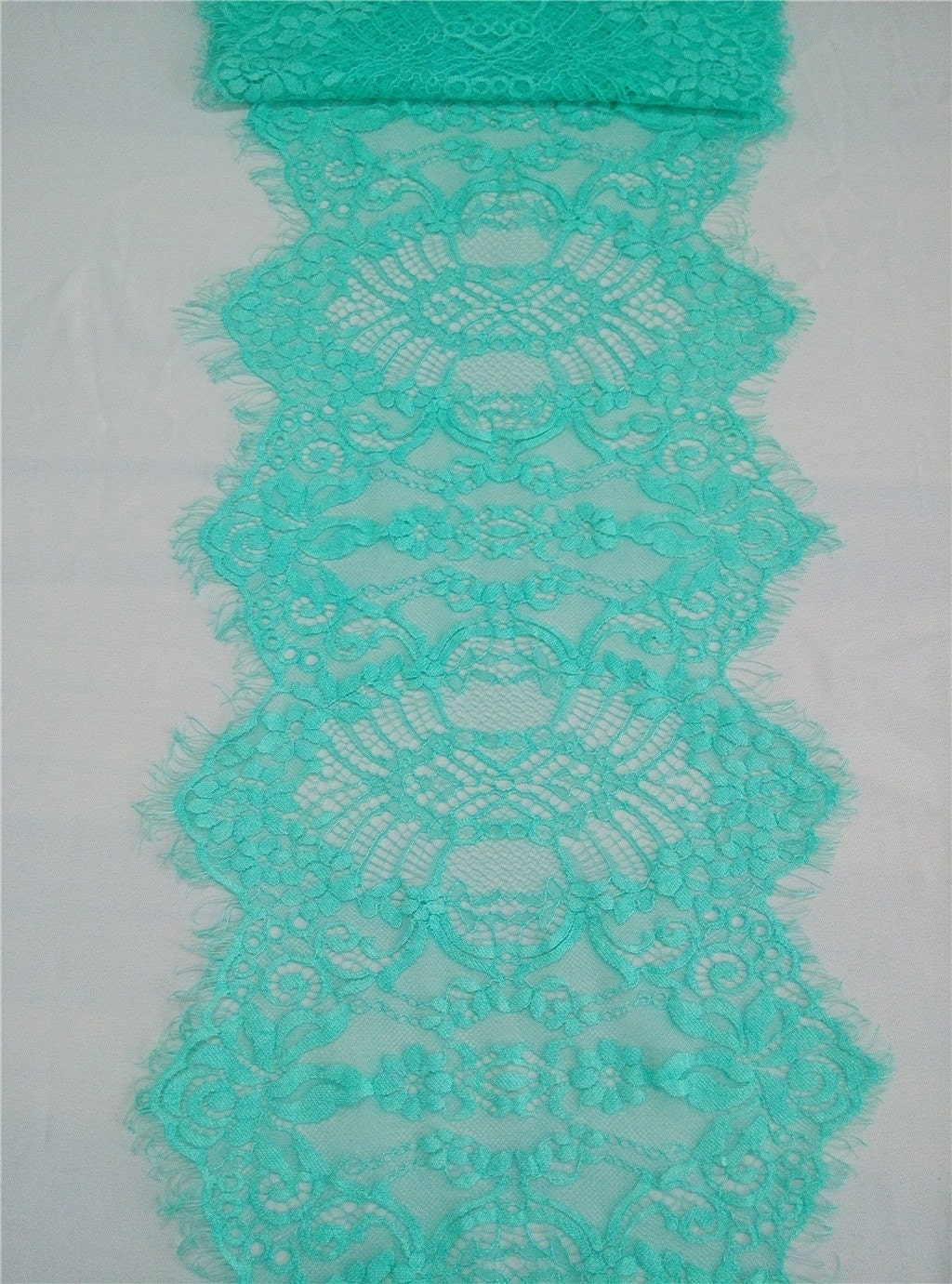 Mint Table runner mint green table runner lace table runner | Etsy