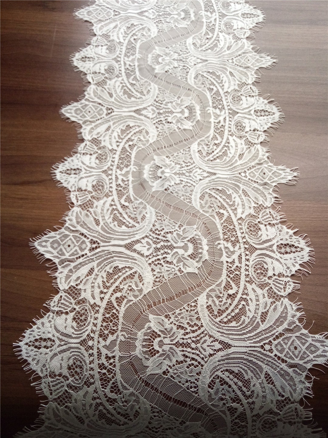 7ft-10ft Lace Table Runner, 11" , Lace Table Runner, Wedding Table ...
