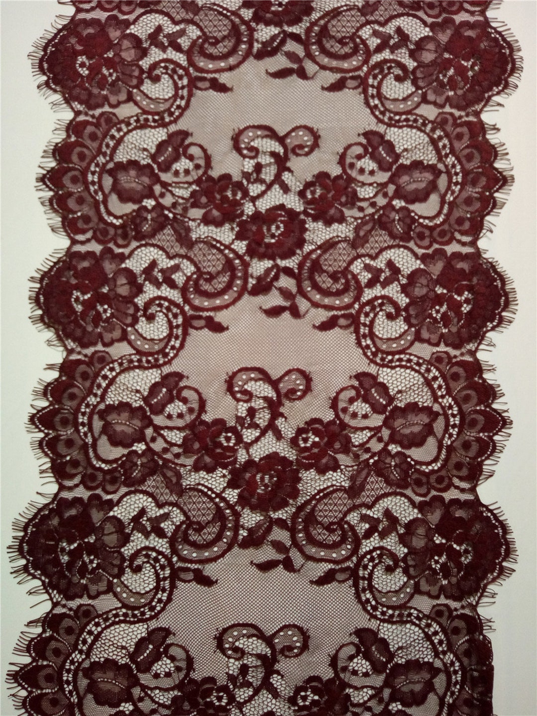 Burgundy Lace Table Runner, 17", Wedding Table Runners, Wedding Table ...