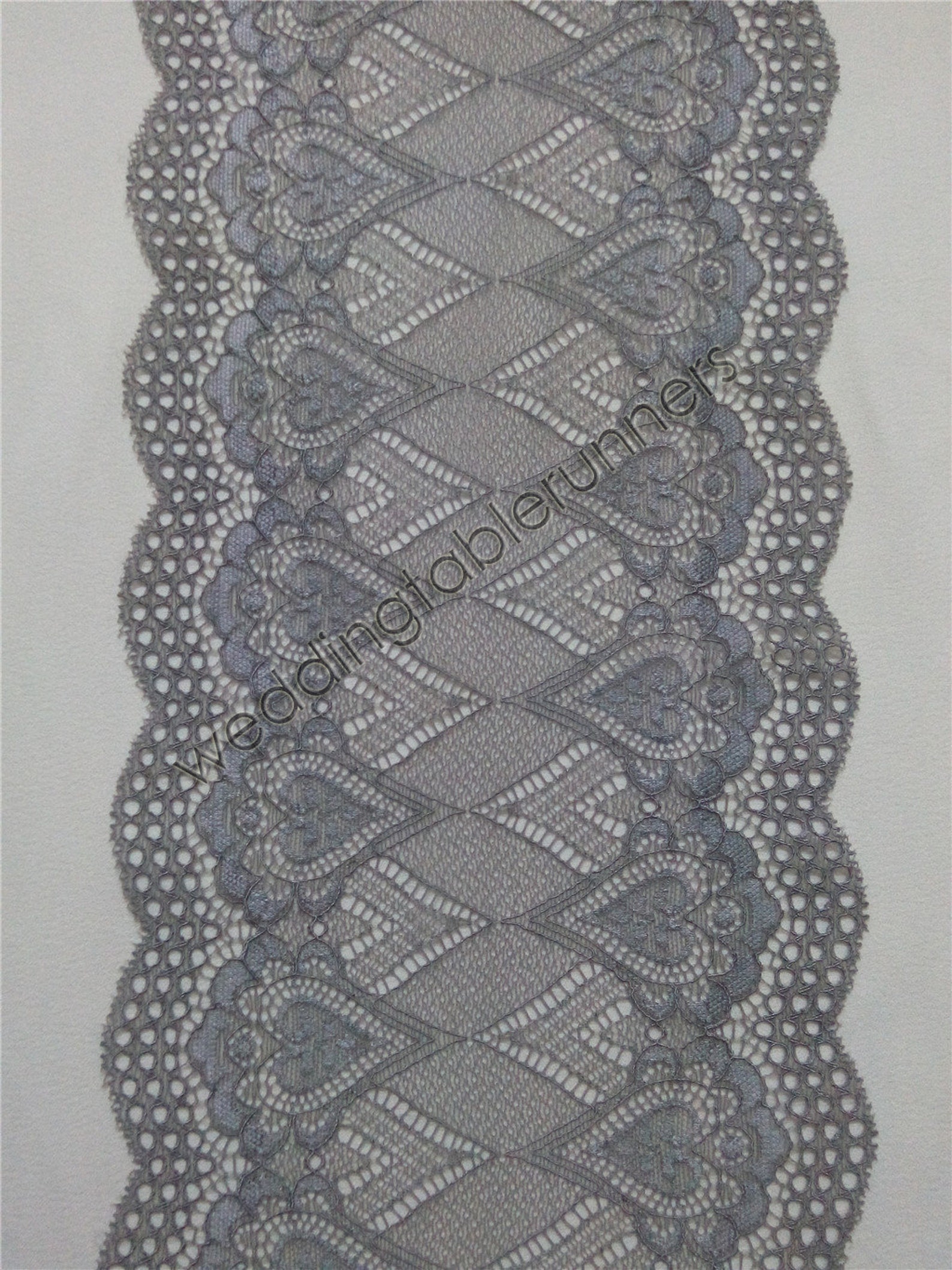 Grey Table Runner 7 Inch Wide Wedding Table Runner - Etsy