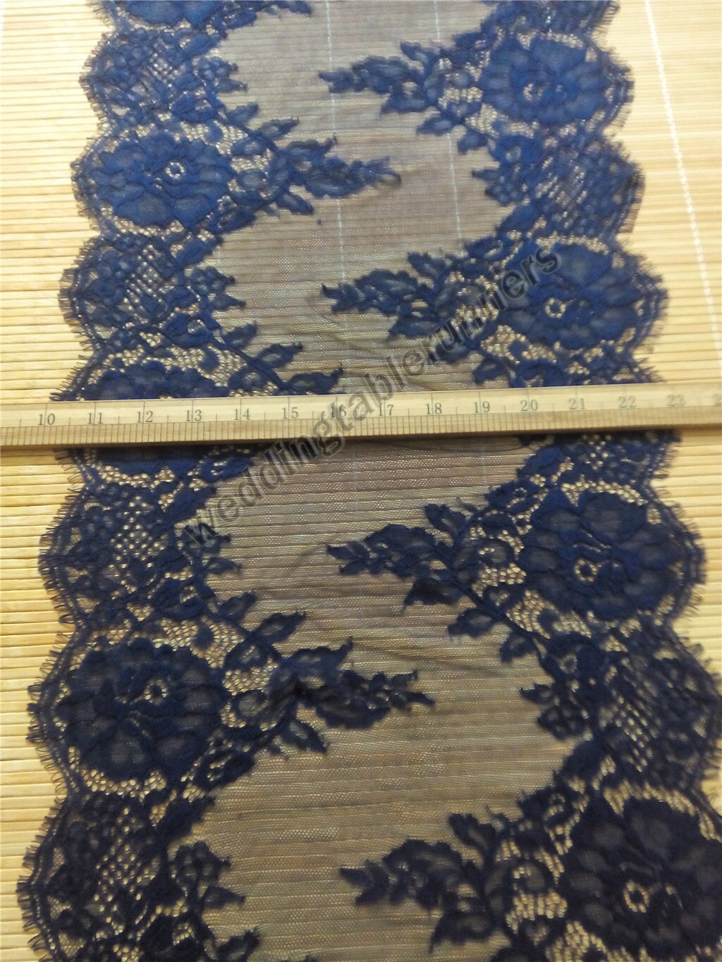 Navy Lace Table Runner Navy Wedding Navy Table Runner - Etsy