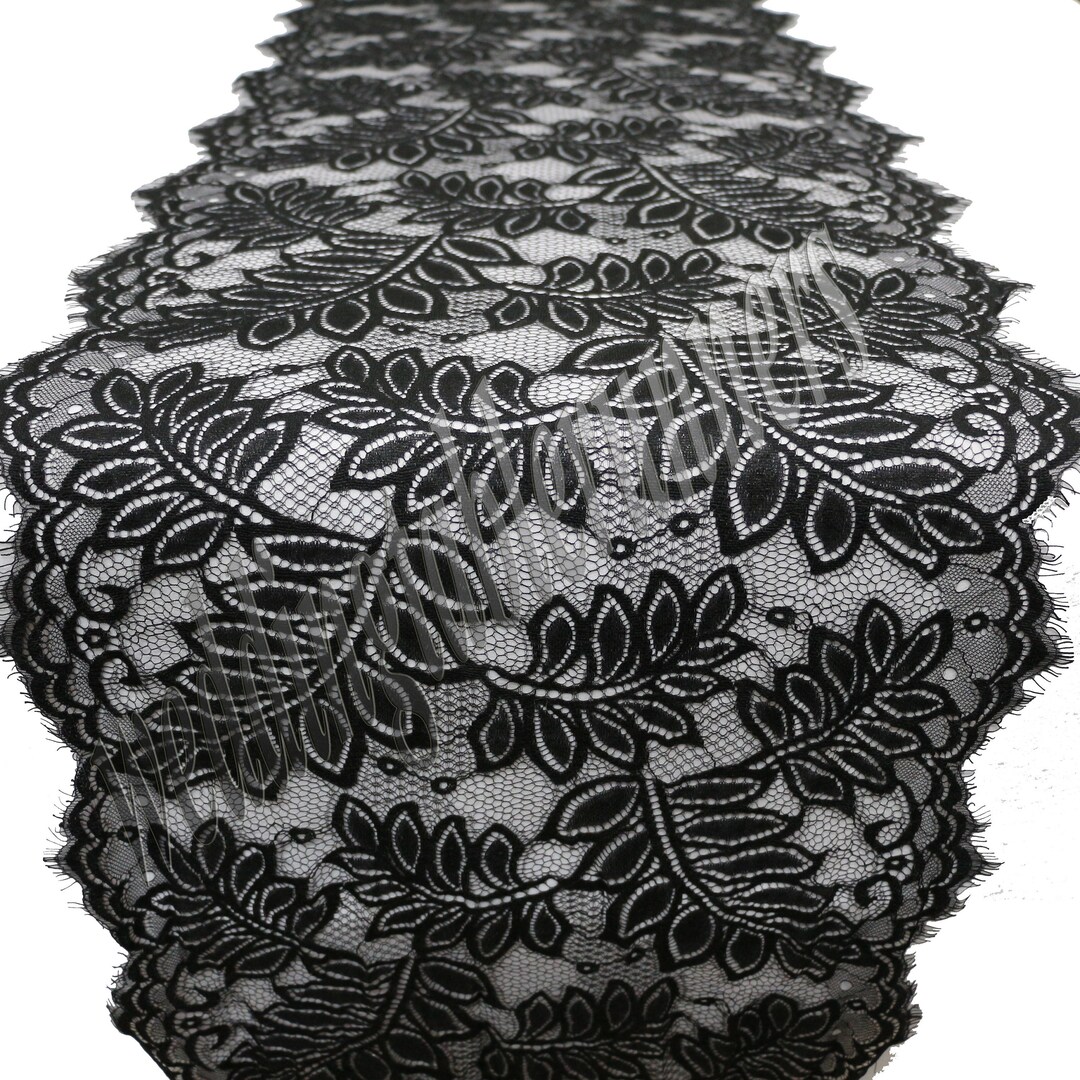 Black Table Runner, Macrame Table Runner, Table Runner, 15inches/38cm ...