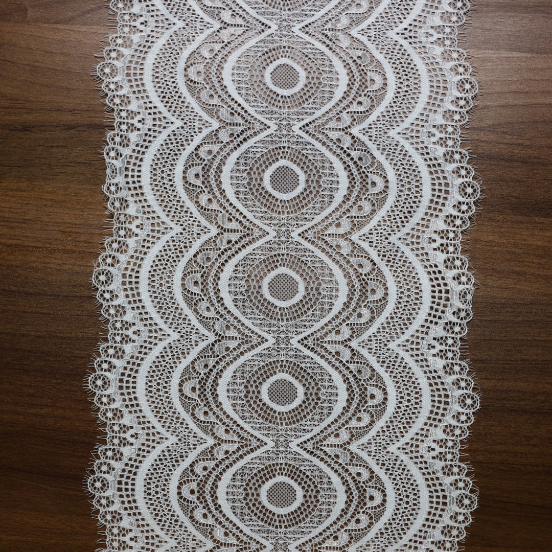 Ivory Lace Table Runner, 9" Wide, Wedding Decor,table Runner, Ivory ...