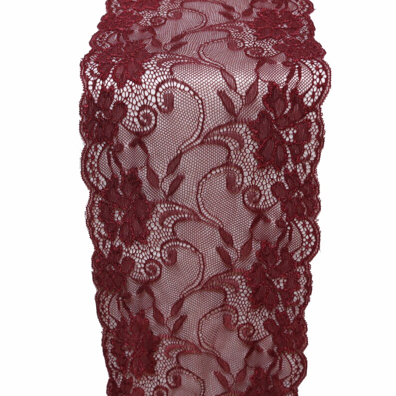 Burgundy Lace Runner Burgundy Table Runner Burgundy Wedding | Etsy