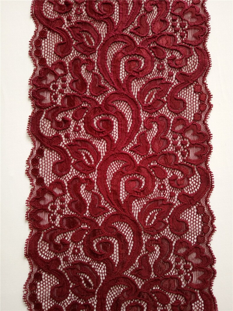 Valentine's day table runner burgundy lace runner lace | Etsy