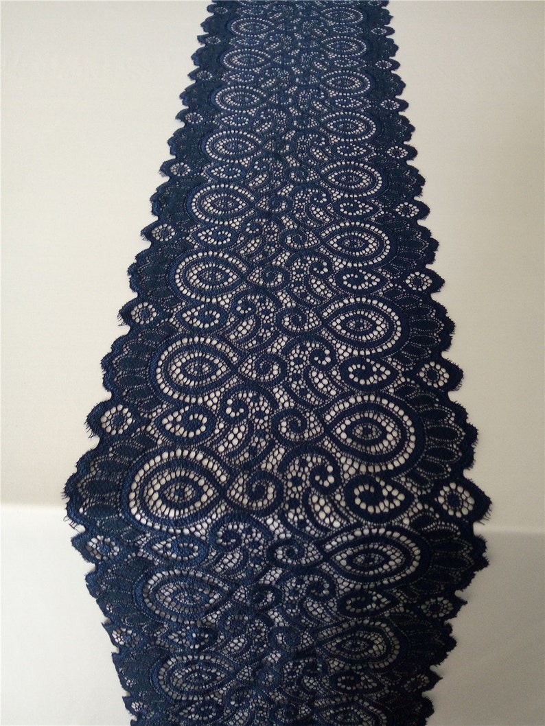 7ft Navy Lace Table Runner 7 Wedding Table Runner - Etsy