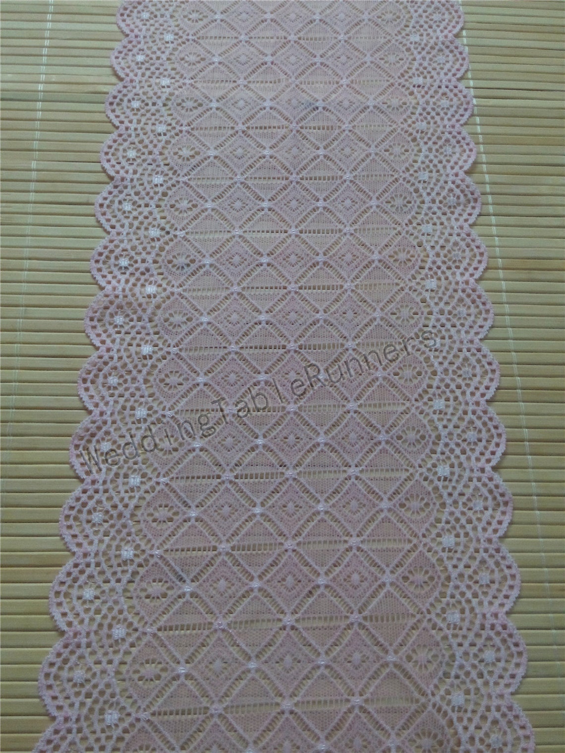 Pink Lace Table Runner 7 Wedding Table Runner Black - Etsy