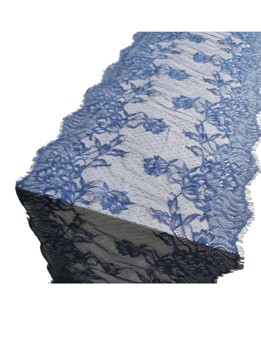 Navy Lace Table Runner/navy Weddings, 12"/30cm Wide , Navy Table Runner ...