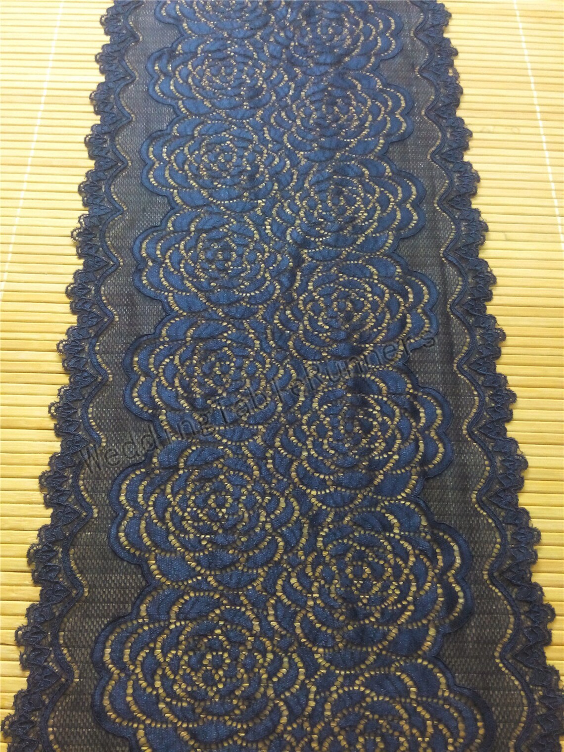 Navy Lace Runner/wedding Table Runner/lace Table Runner | Etsy