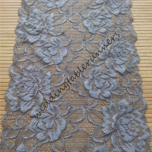 Grey Lace Table Runner, Grey Wedding Decor, Grey Weddings, Lace Table ...
