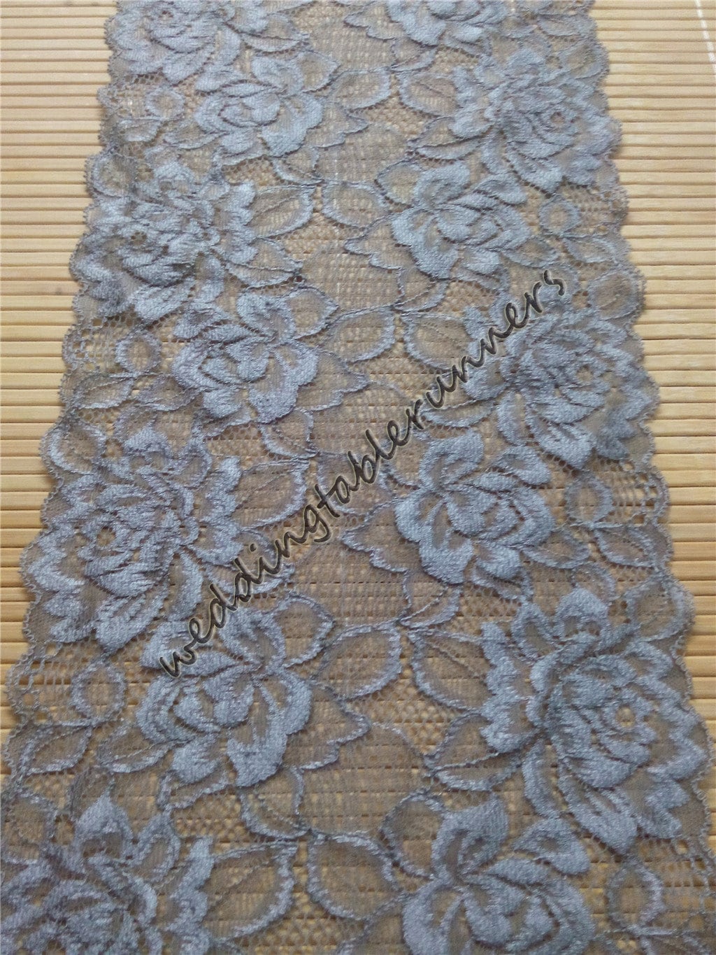 Grey Lace Table Runner Grey Wedding Decor Grey Weddings - Etsy