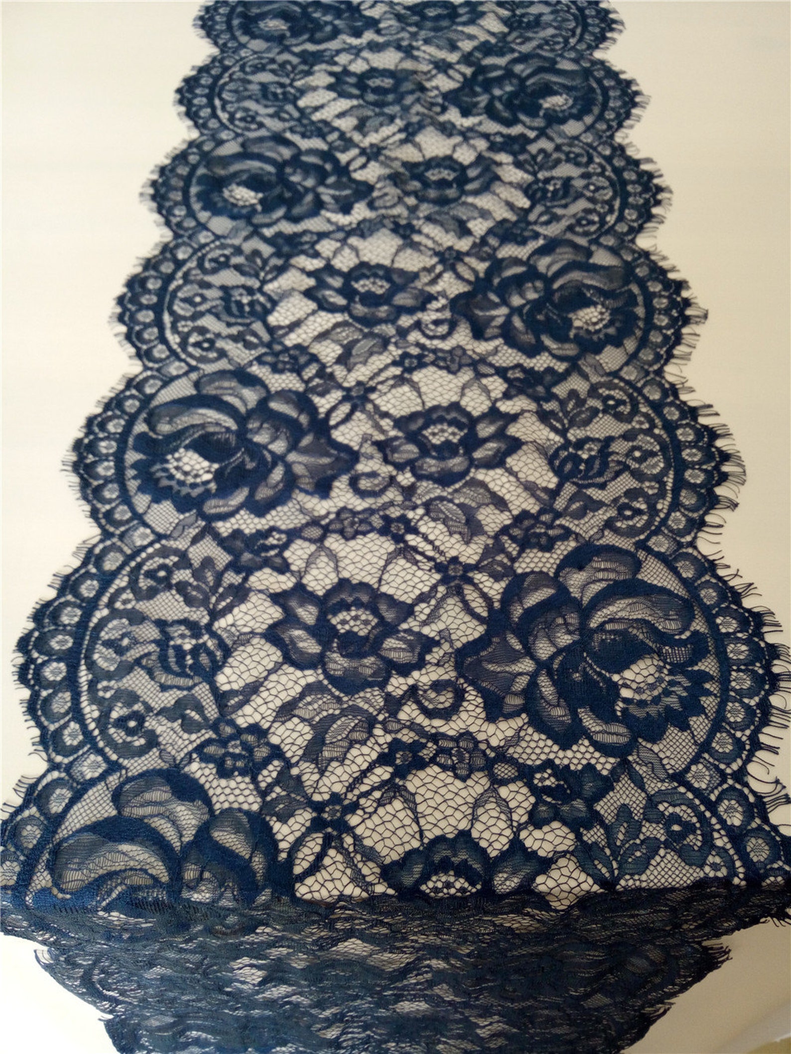 Navy Blue Table Runner 12 Wide Navy Wedding | Etsy