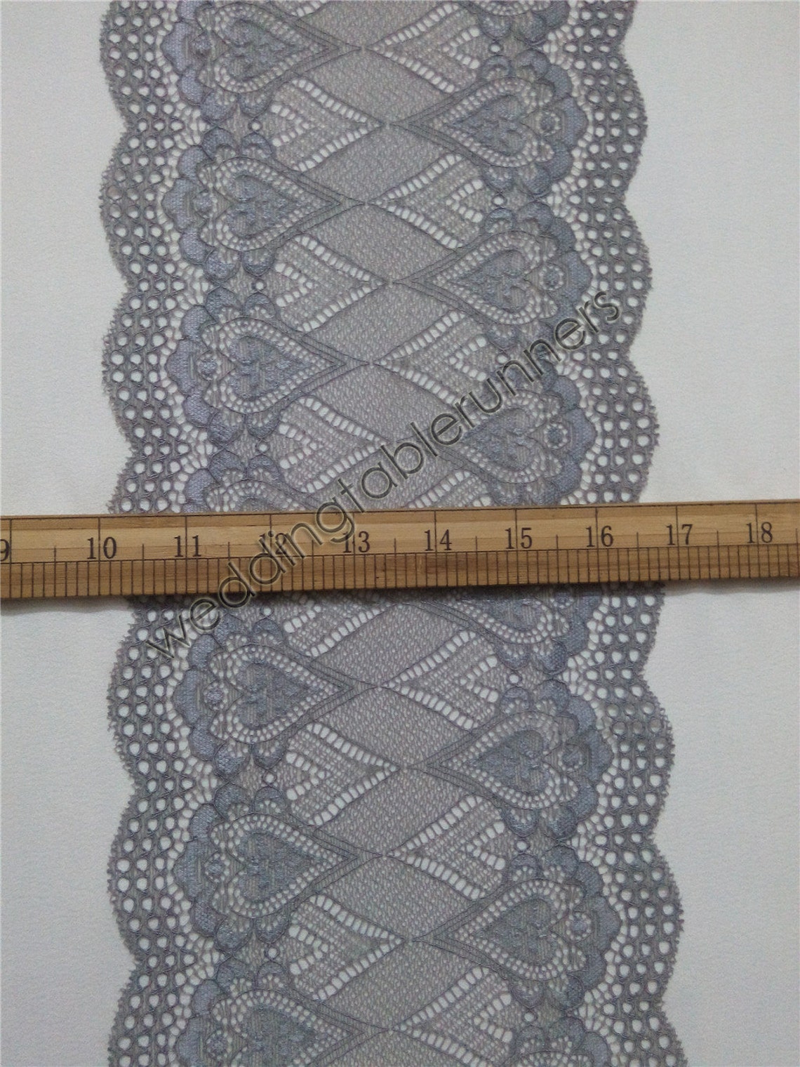 Grey Table Runner 7 Inch Wide Wedding Table Runner - Etsy