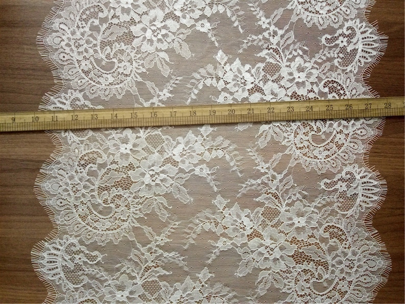 Ivory Lace Table Runner, 18", Wedding Table Runner , Lace Table Runner ...