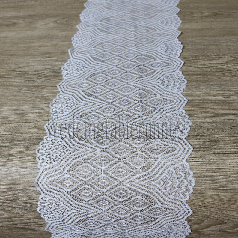 White Lace Runner Wedding Decor Rustic Weddings Lace Table | Etsy