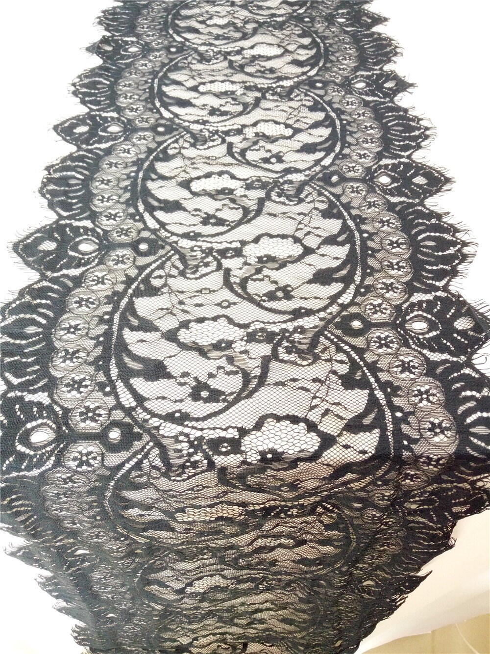 Black Lace Runner 13 lace Table Runner Wedding Table - Etsy